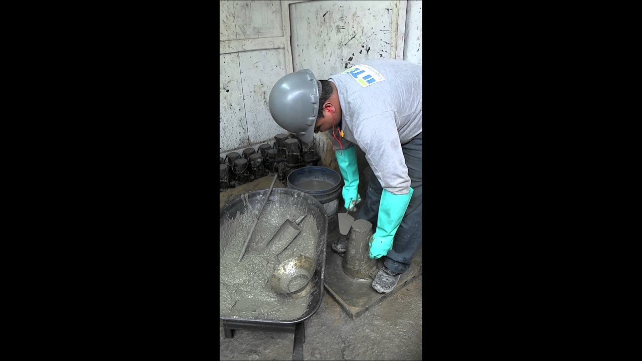 Slump Test - Ensaio de Consistência do Concreto - YouTube