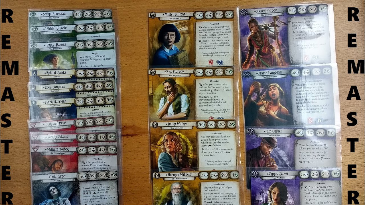 030 - Single Colour Teams REMASTERED - Arkham Horror LCG Card Game ...