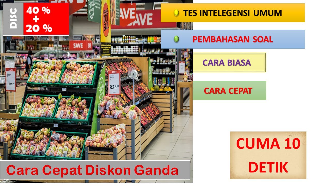 Soal Diskon Ganda - Gaya Modis