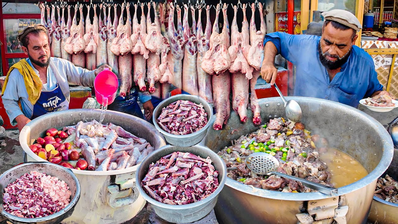 Qadeem Shinwari roosh recipe | Giant Size Rosh Prepared | Famous Rosh ...