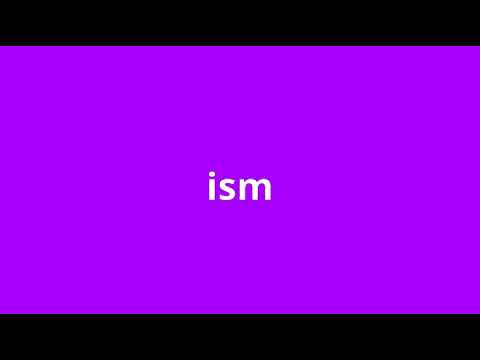 what is the meaning of ism - YouTube