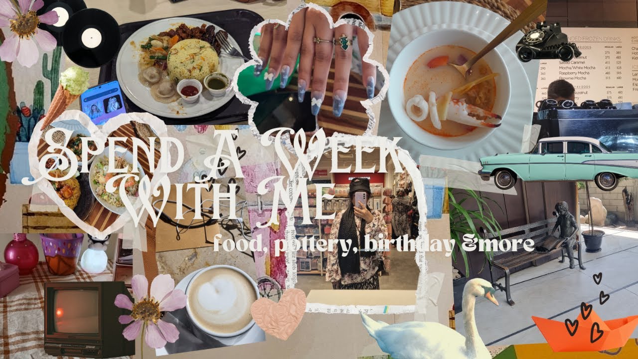 Spend A Week With Me: food, pottery, birthday & more 🍃🌙🪞🪷 📜 - YouTube