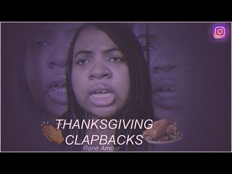 Funniest Thanksgiving ClapBacks Compilation!! | IG: RaneAmour - YouTube