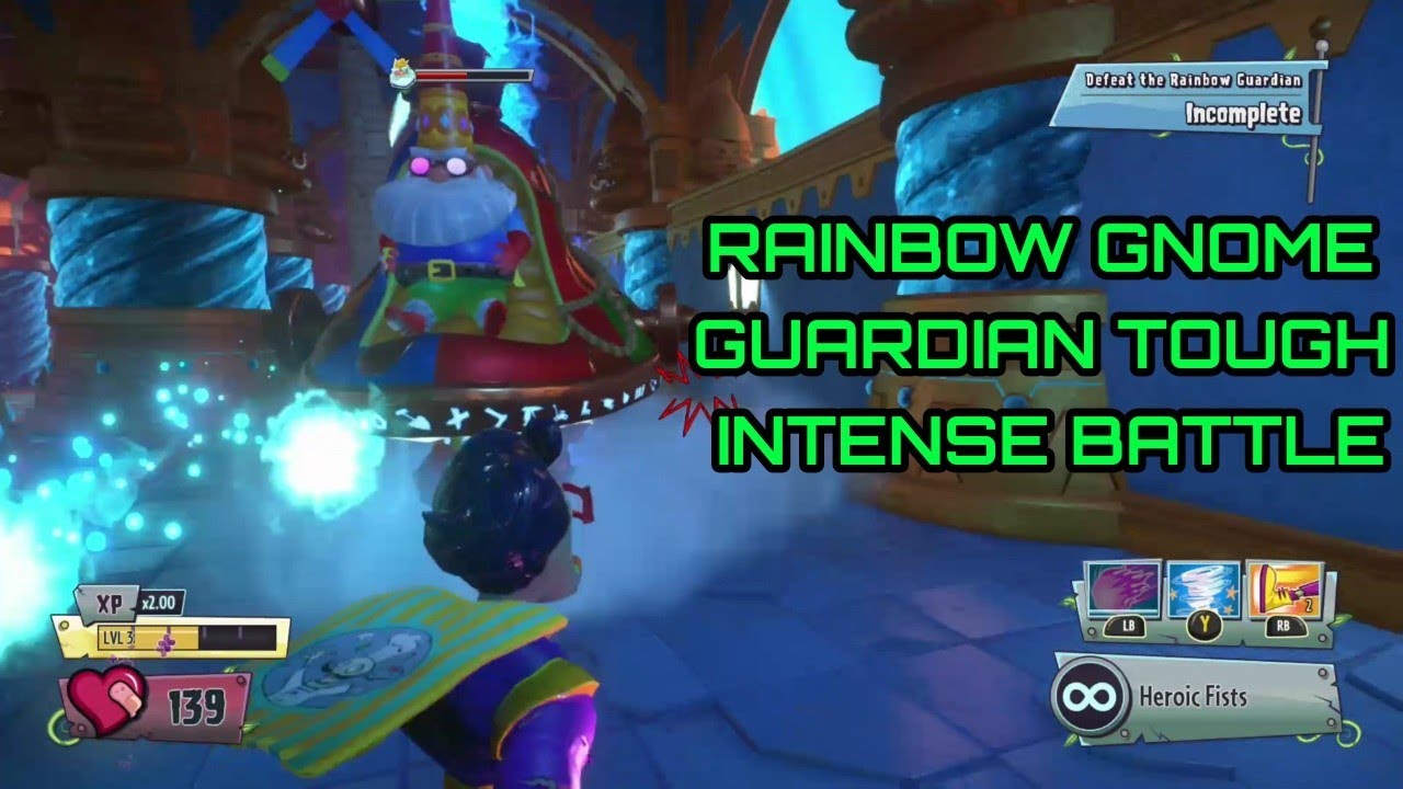 Rainbow Guardian Gnome FINAL BOSS Battle - Plants vs Zombies Garden ...