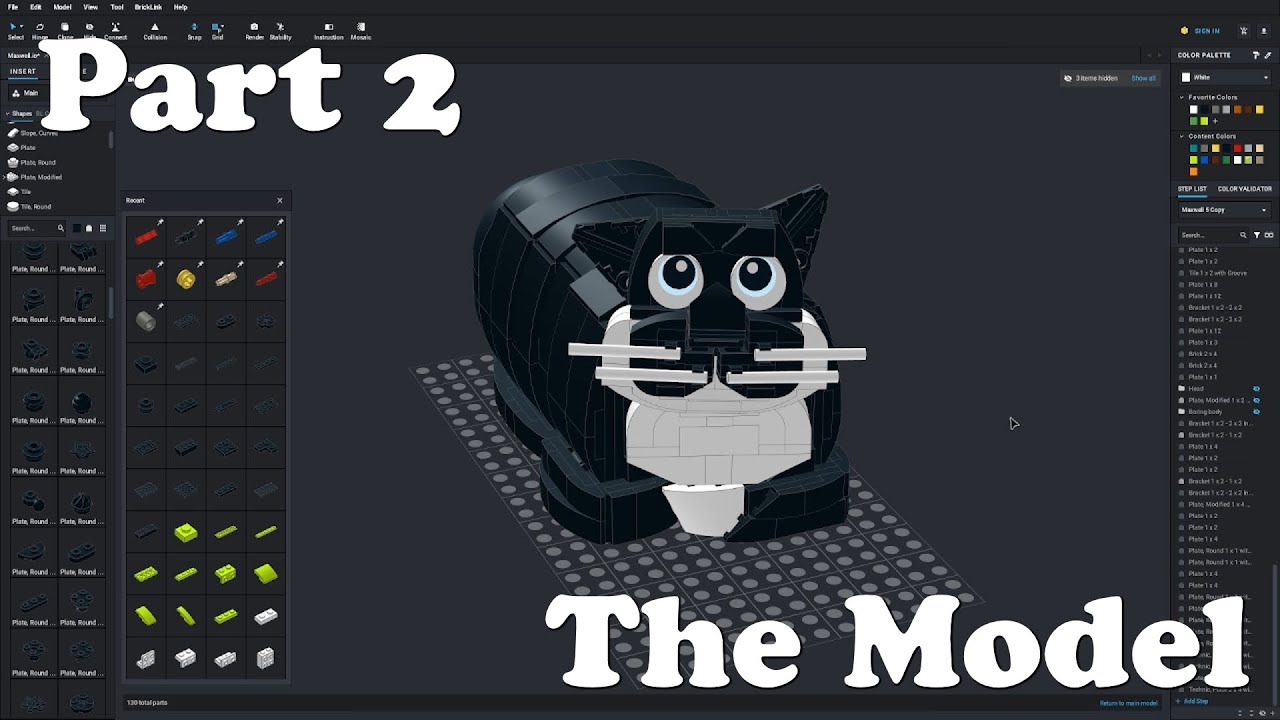 Lego Maxwell the Cat MOC - Part 2 - YouTube
