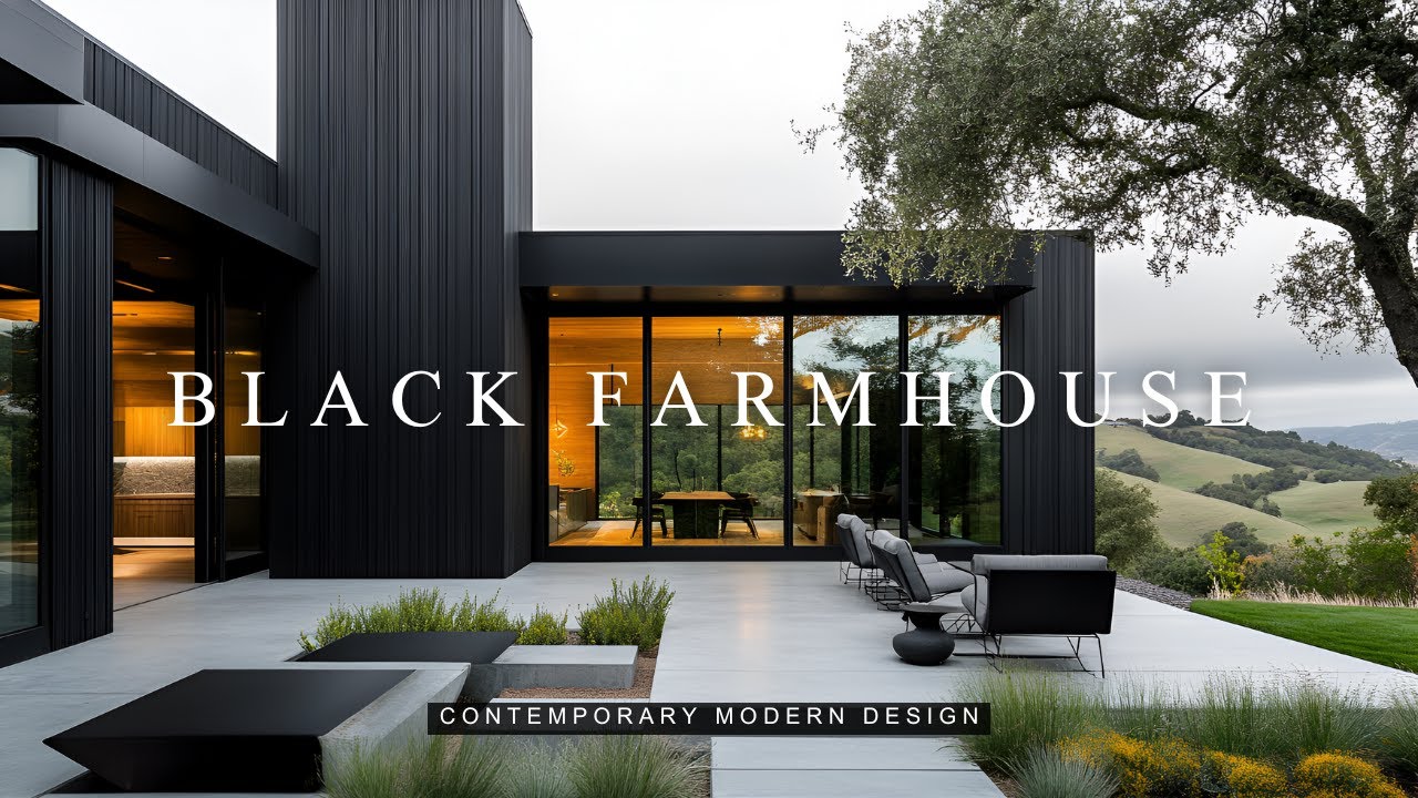 The Best Contemporary Modern Black Farmhouse with Beautiful Designs You ...