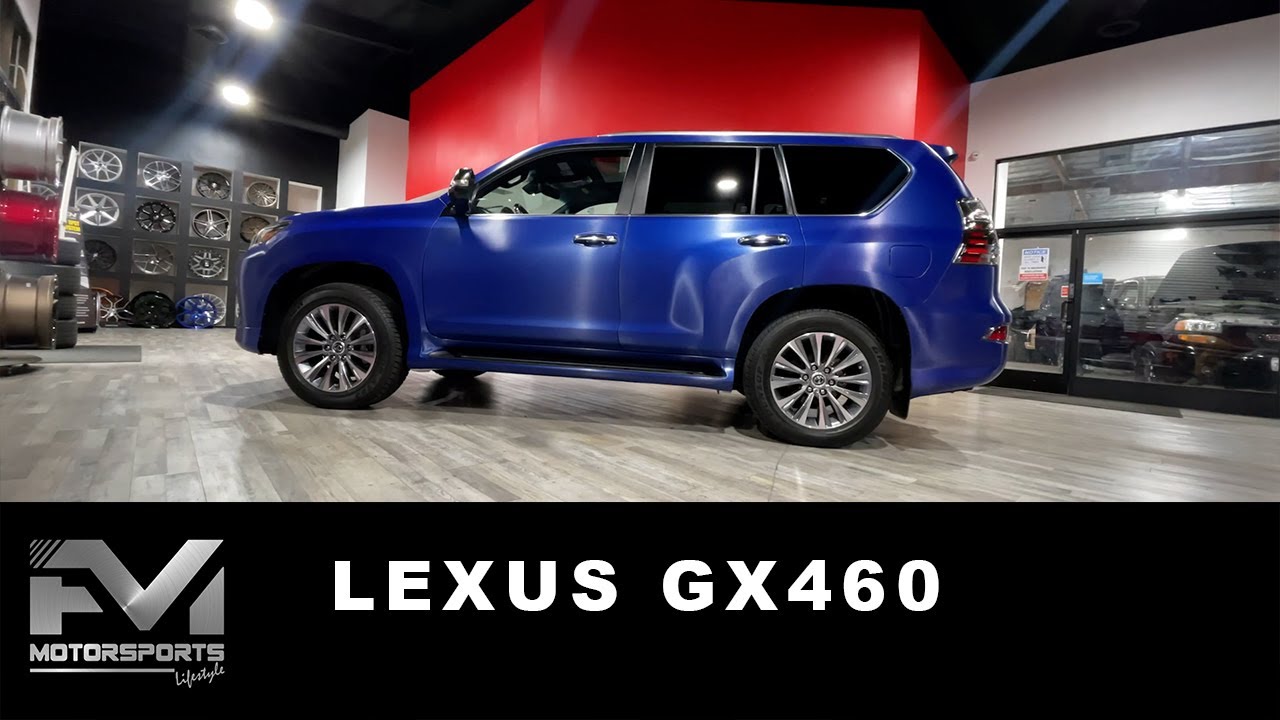 HOW WE WRAPPED THE LEXUS GX460 in BRUSHED STILL DARK BLUE - YouTube
