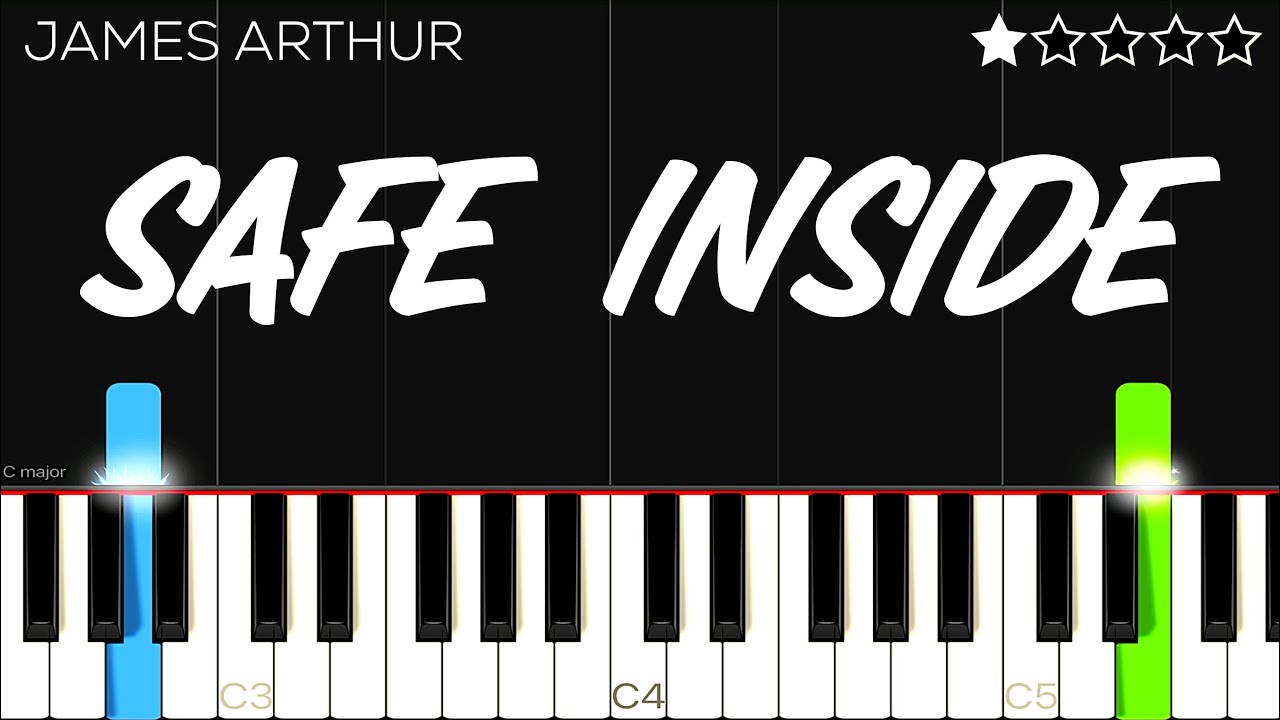 James Arthur - Safe Inside | EASY Piano Tutorial Chords - Chordify