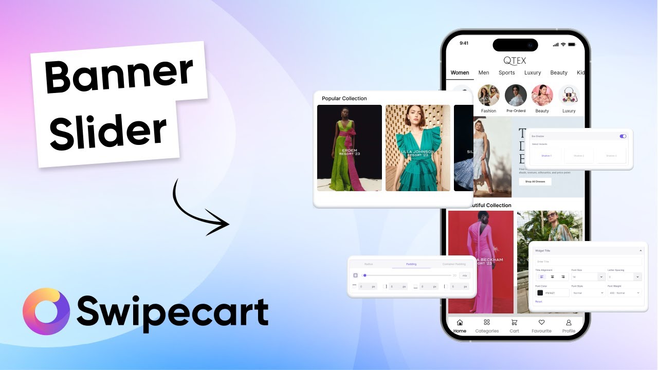 How to integrate the Banner Slider widget into your app on Swipecart?🛍️ ...