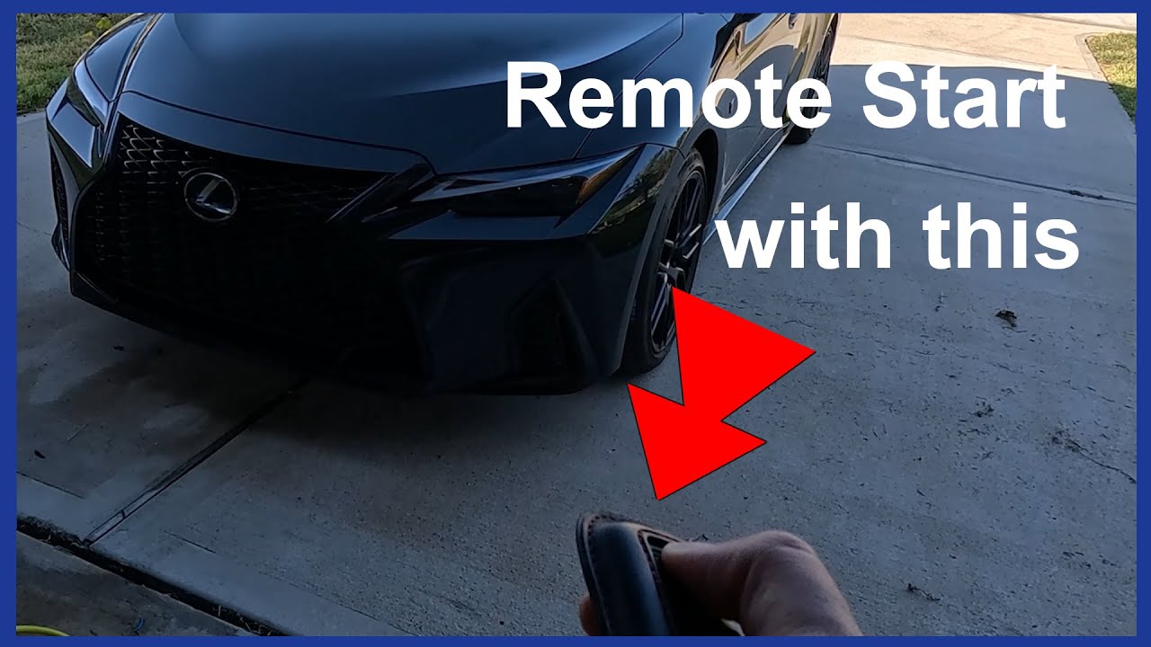 Start your Lexus 2024 Remotely without subscribing to the App - YouTube
