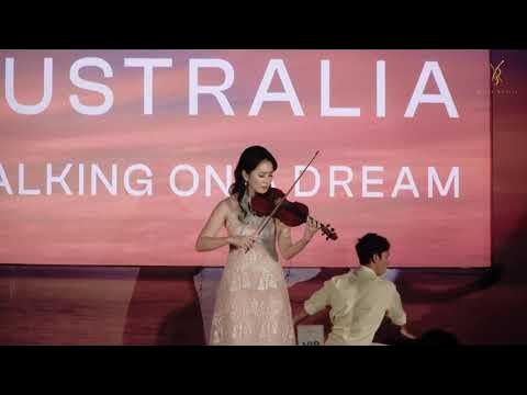Violin ft. Dancer Performance by Kezia Amelia (Walking on a Dream) - YouTube
