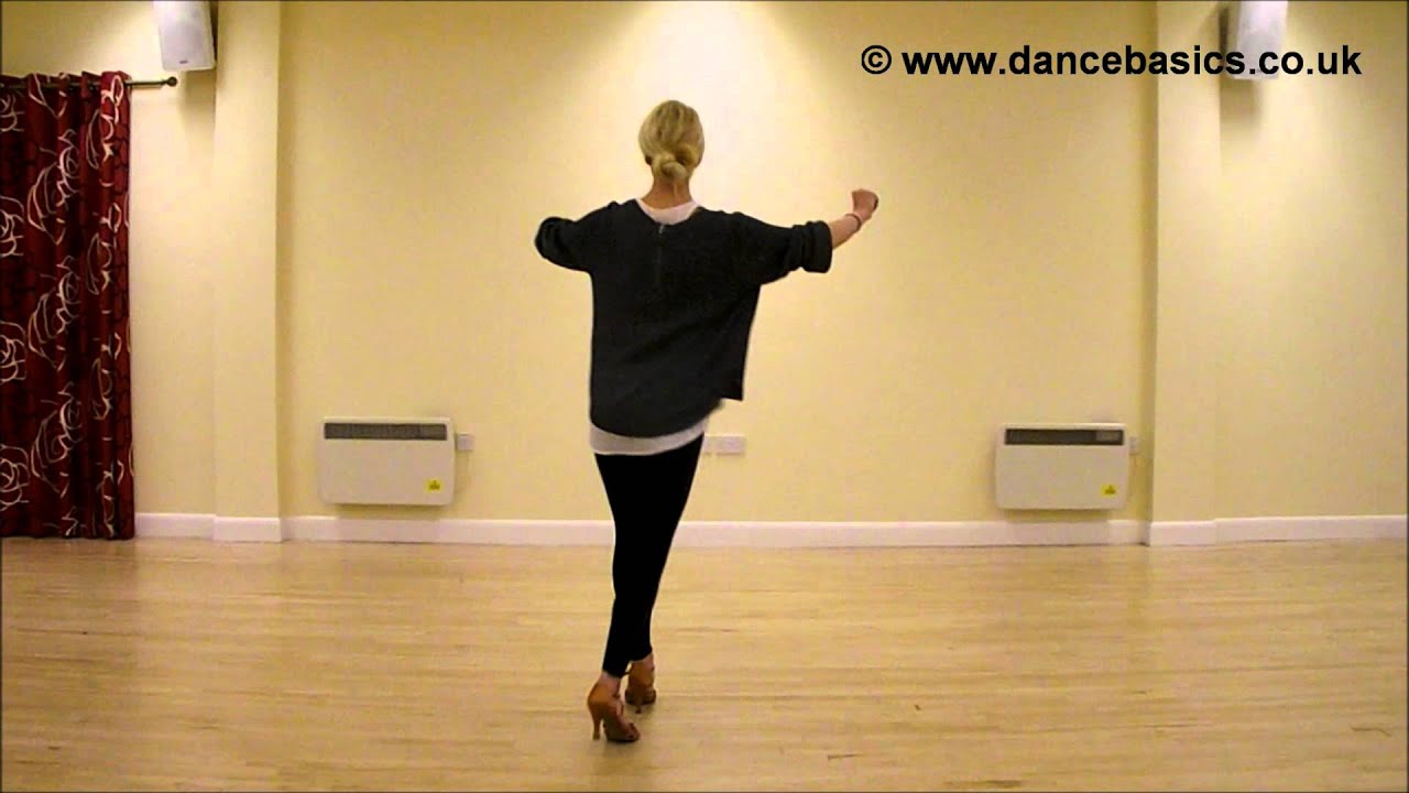 Beginners Cha Cha Basics Ladys Steps Teaching View - YouTube