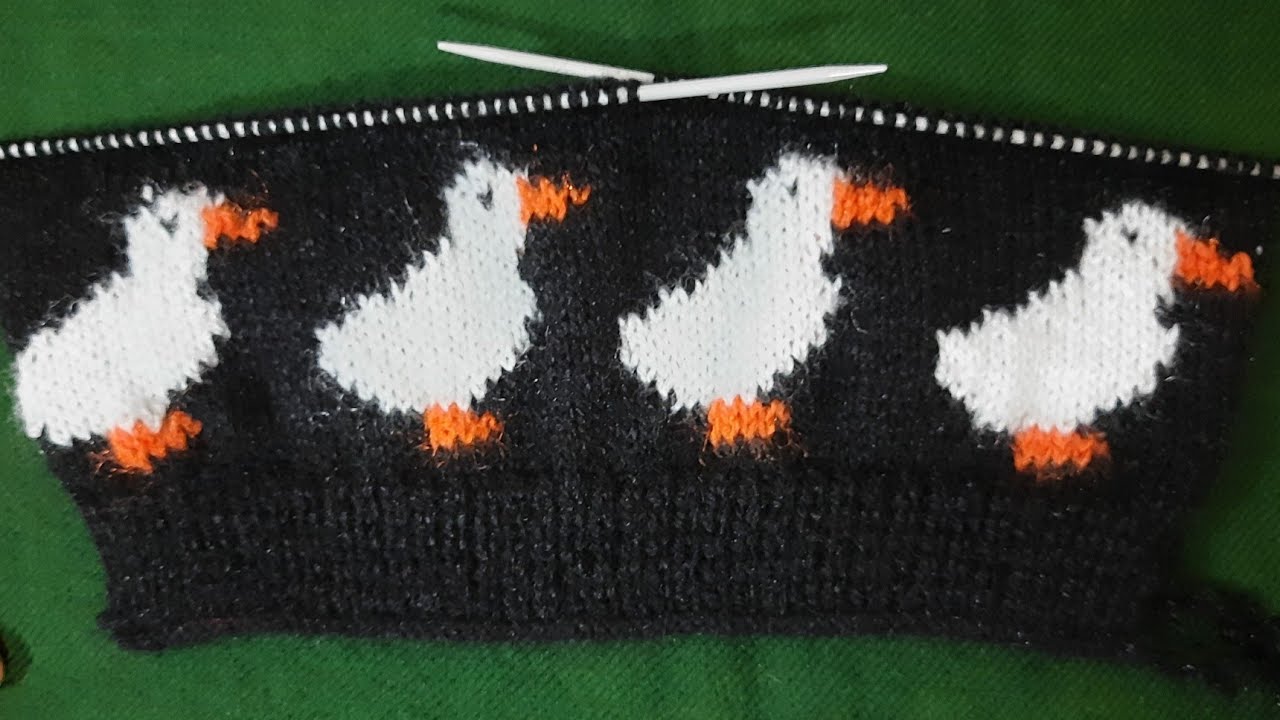 Duck design for kids sweaters - YouTube