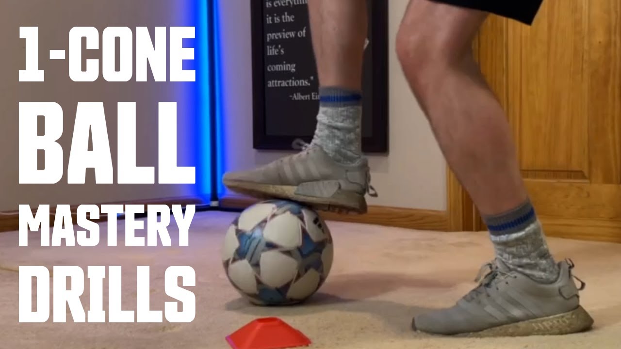 10 EASY 1-CONE BALL MASTERY DRILLS - YouTube