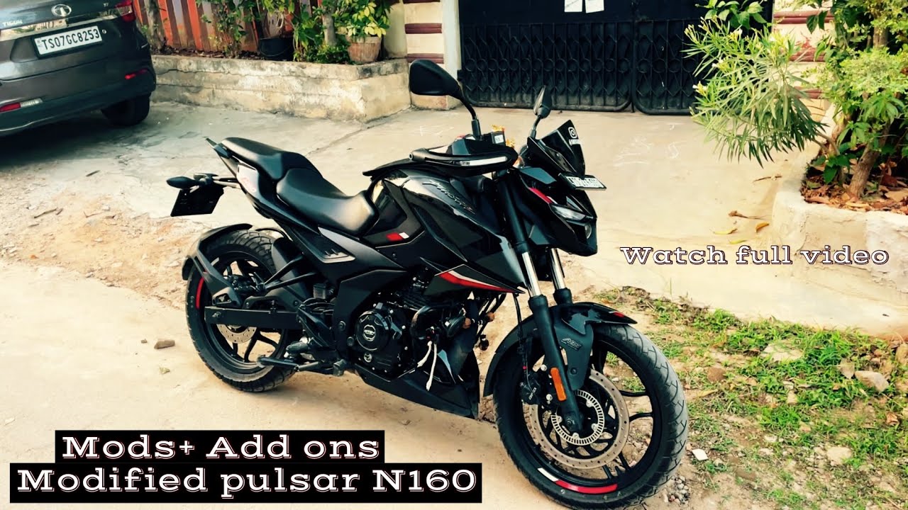 Modified pulsar N160 | Modifications on N160 | Telugu video | Koti vlog ...
