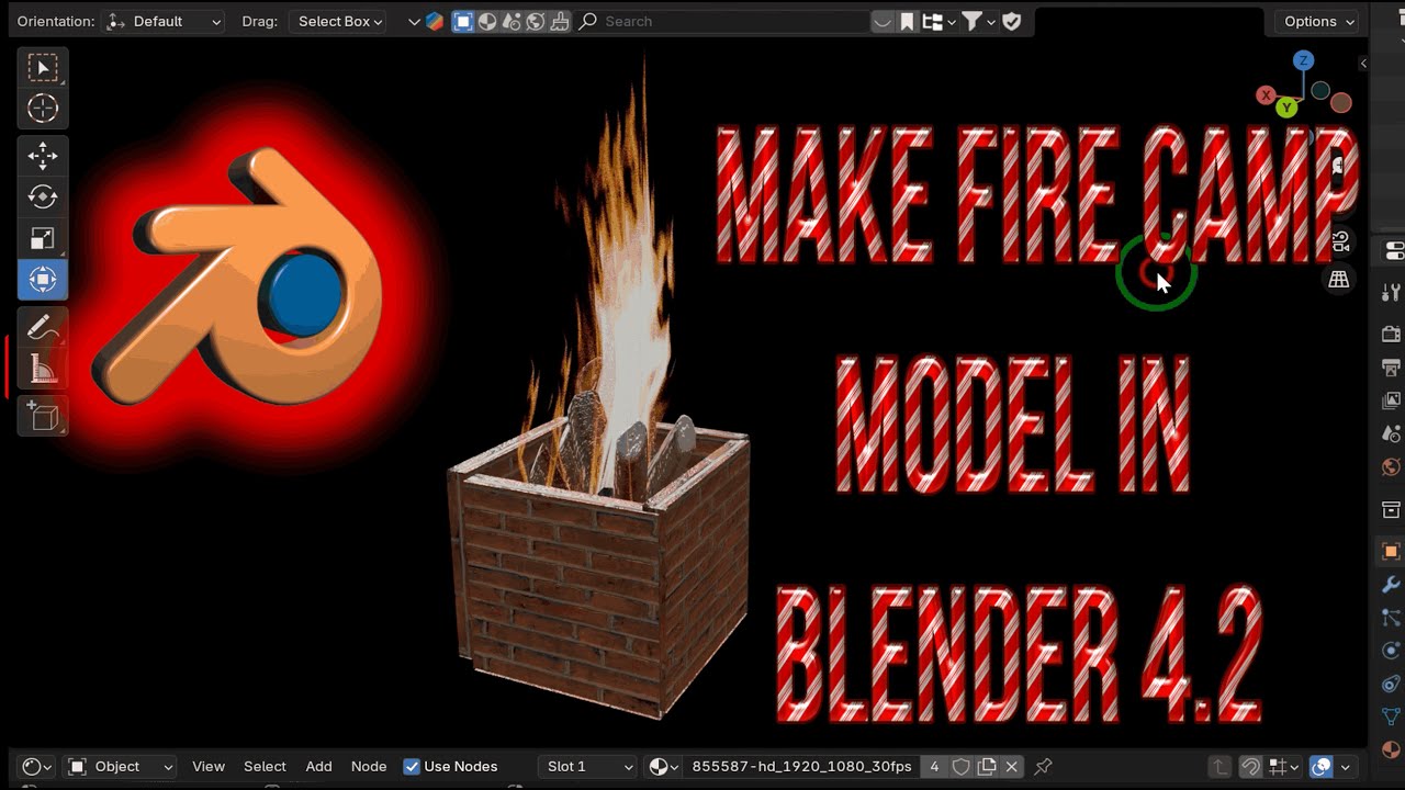 How to make Fire Camp Model In Blender 4.2 - YouTube