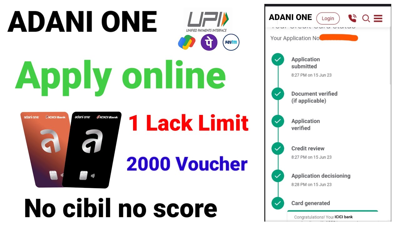 Adani one credit card । icici credit card apply - YouTube