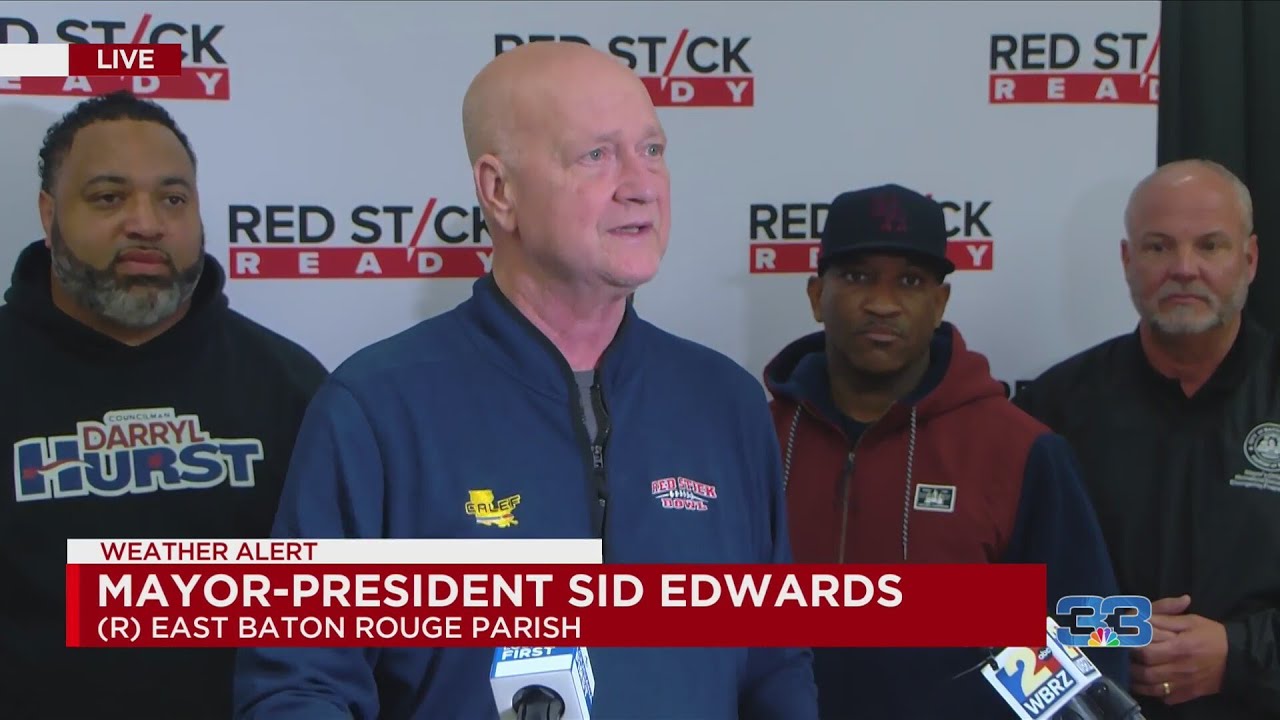 EBR Mayor-President Edwards gives update on winter weather - YouTube