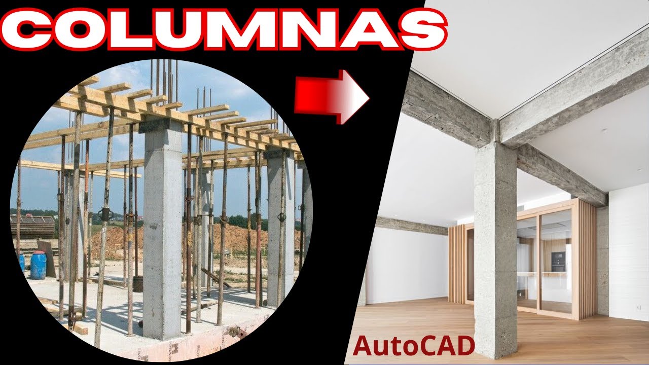 UBICACION de COLUMNAS según el PLANO Arquitectónico (Clase 9) - YouTube