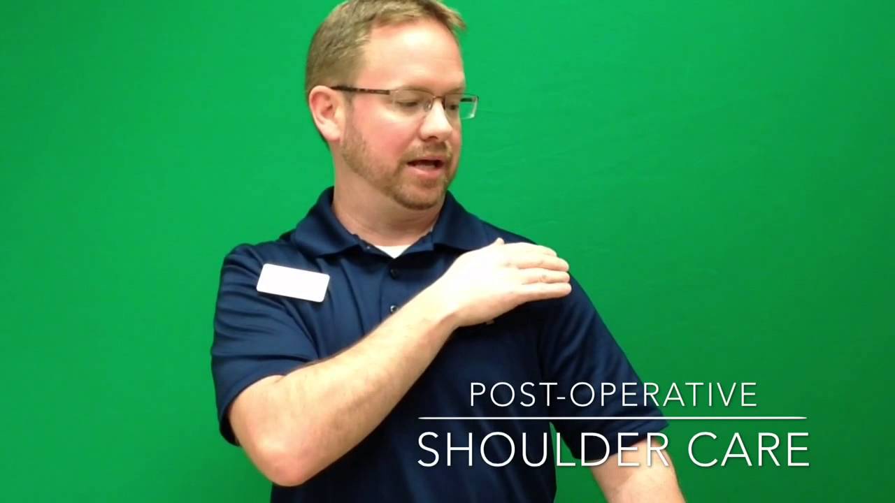Post-Operative Shoulder Care - Midwest Bone and Joint Institute - YouTube