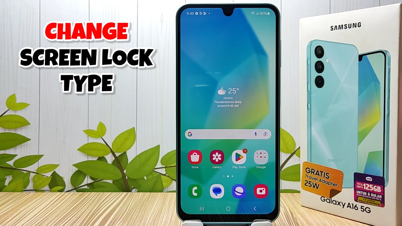 How To Change Screen Lock Type On Samsung Galaxy A16 5G - YouTube