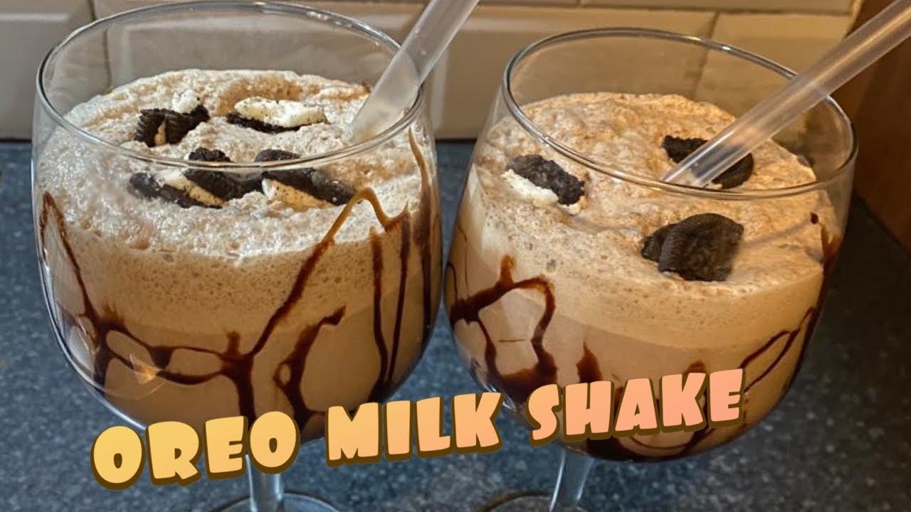 How To Make An Oreo Milkshake | Homemade Oreo Milkshake Recipe - YouTube