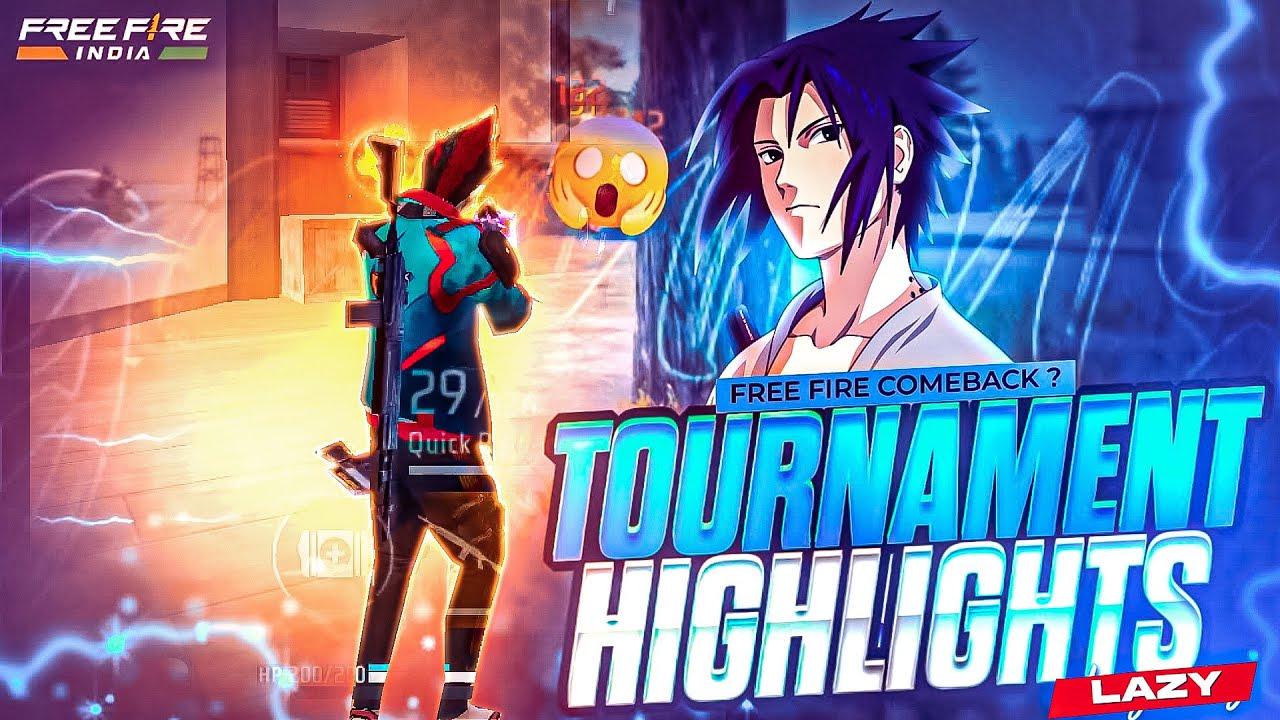 FRE FIRE COMEBACK? || TOURNAMENT HIGHLIGHTS FREE FIRE 🔥 BY LAZY FF 🔥😈👿🥶 - YouTube