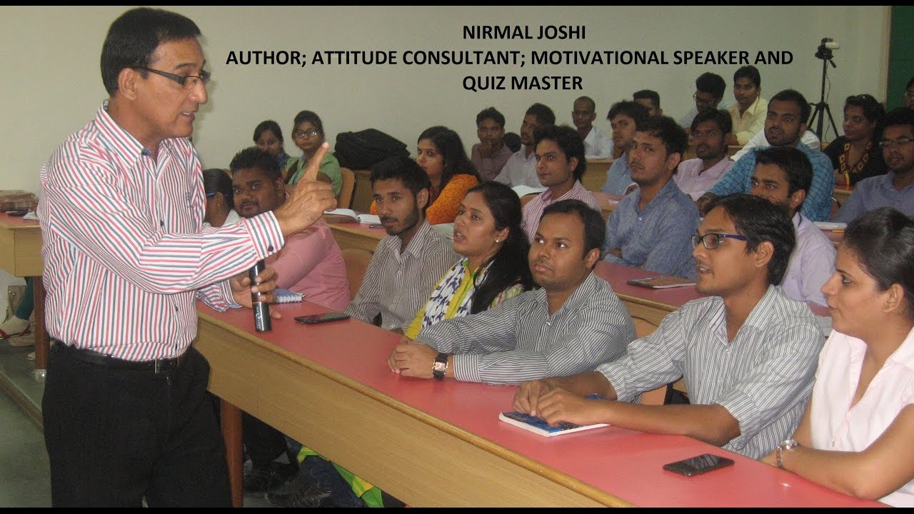 Nirmal Joshi : Writer, Quiz Master, Motivational Speaker, Attitude ...