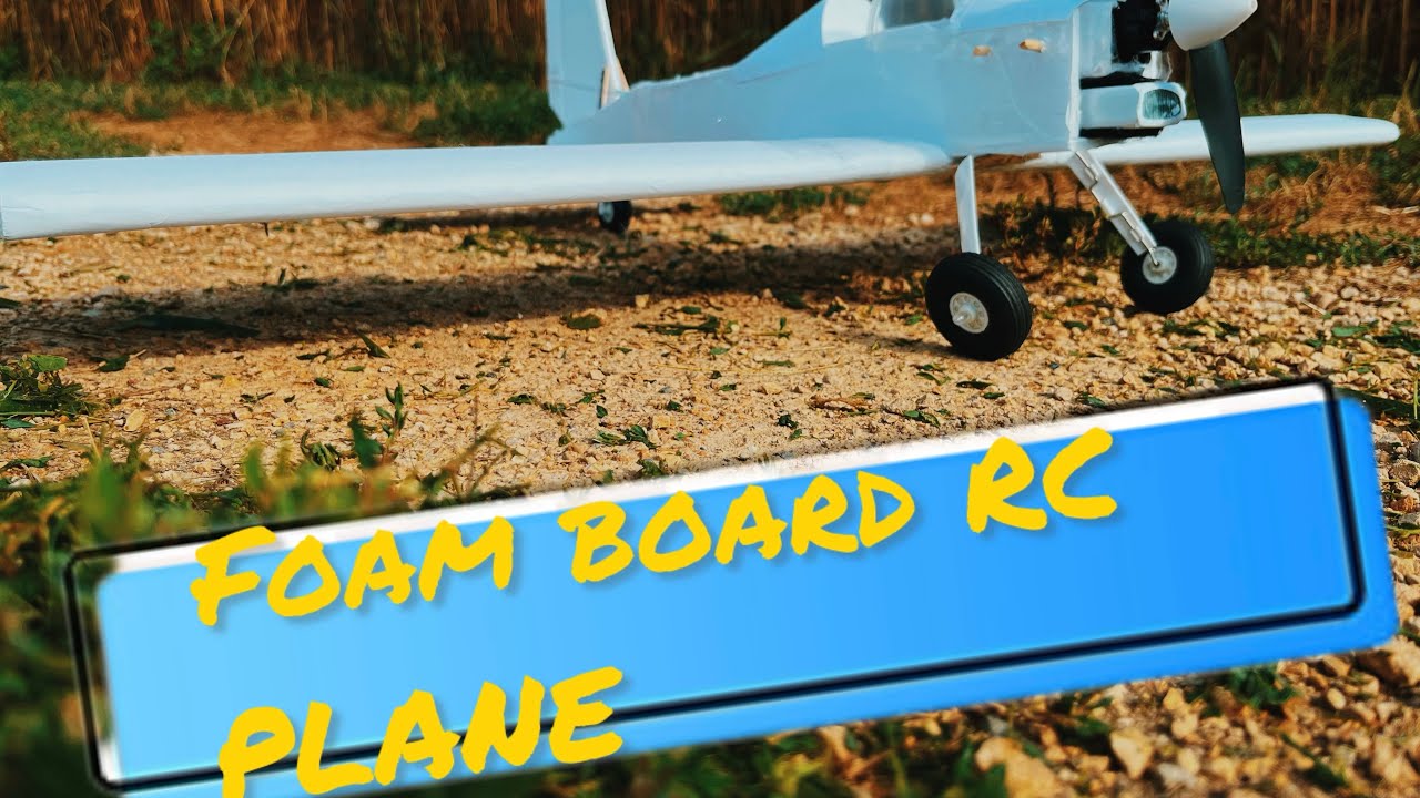 Foam board RC plane (built from scratch) - YouTube