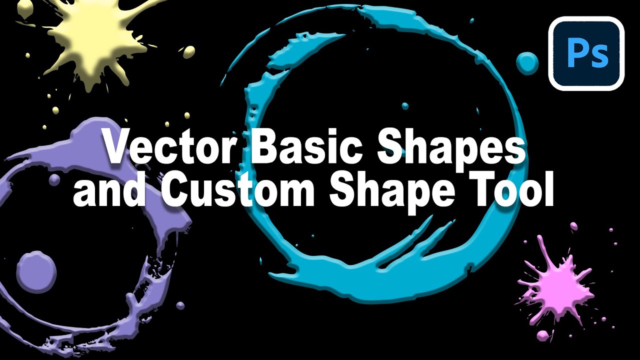 Vector Shapes and Custom Shape Tool in Photoshop - YouTube