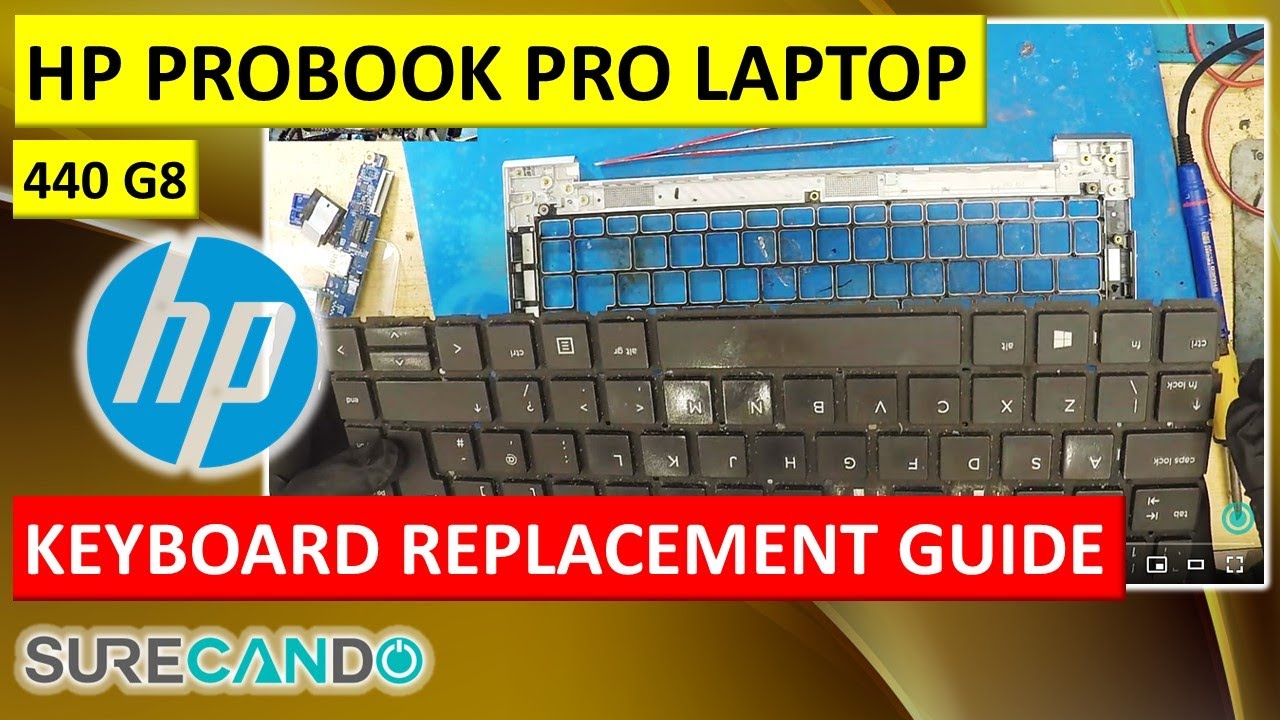 HP ProBook 440 G8 Keyboard Replacement - Watch Before You Try! - YouTube