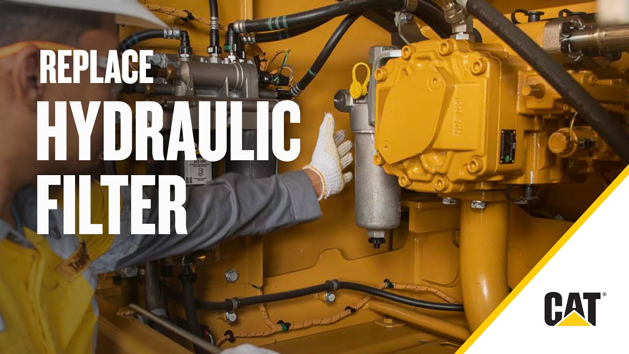 How to Replace Your Cat® Hydraulic Filter - YouTube