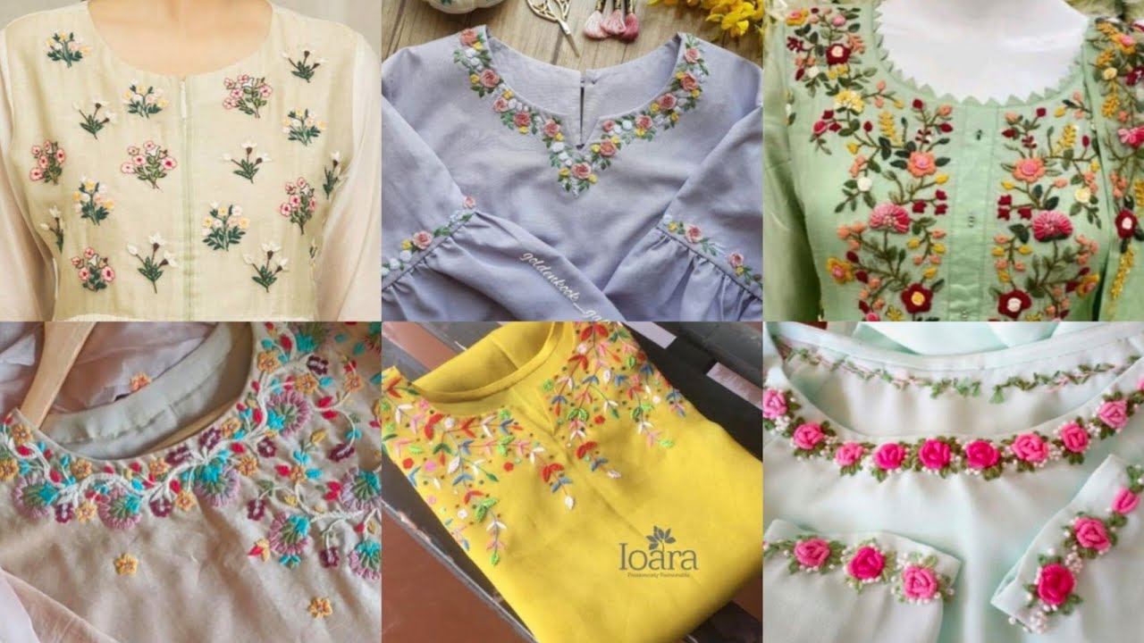 Beautiful Embroidery Design Ideas #dressdesigning2024 - YouTube