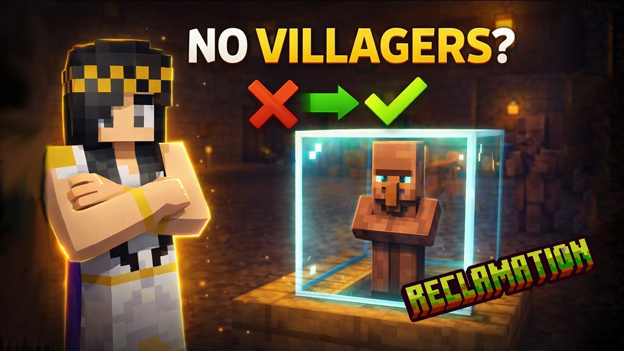 How to get Villagers in Reclamation Minecraft - YouTube