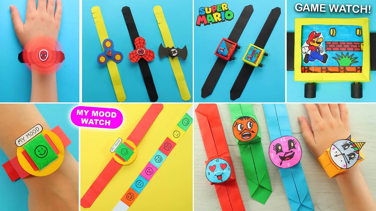 4 BEST IDEAS FOR ORIGAMI PAPER WATCH. EASY PAPER CRAFT IDEAS School ...