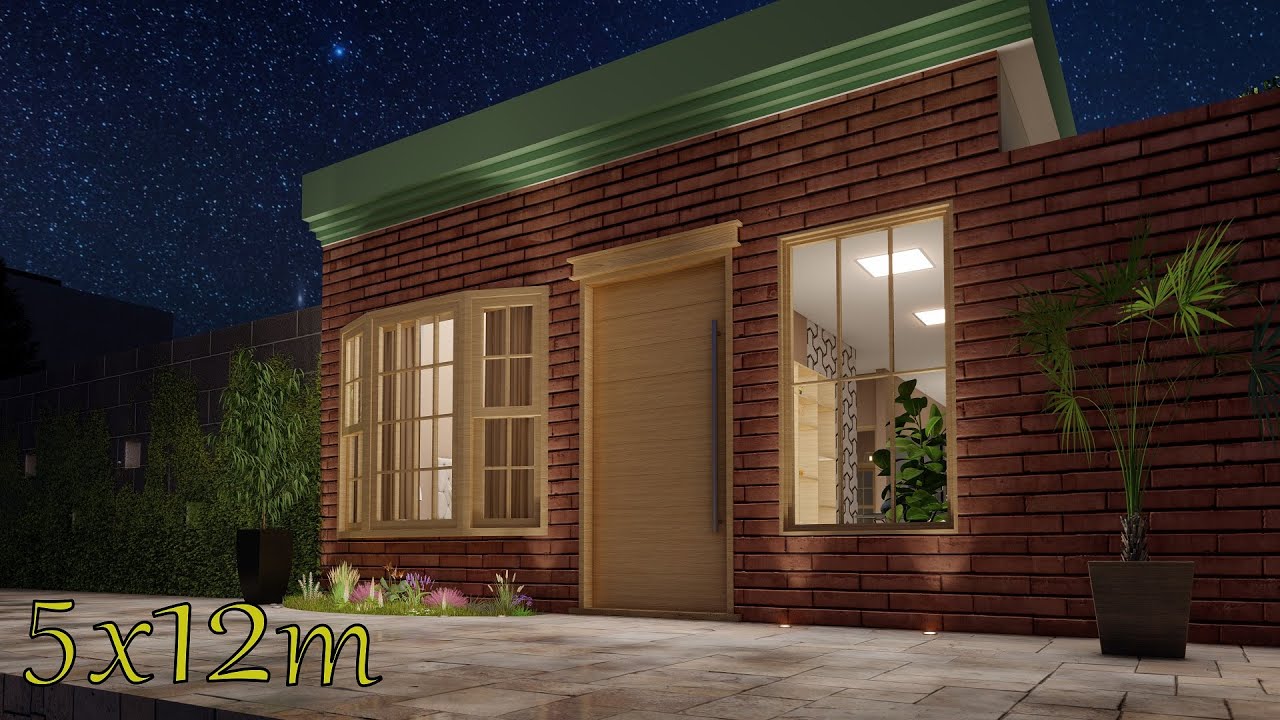 Plano de casa 5x12 metros | House 5x12 - YouTube