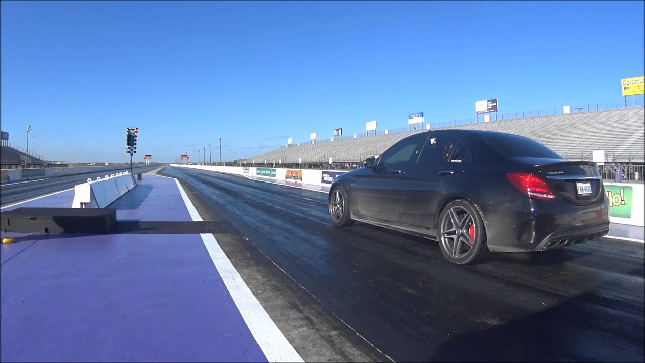Eurocharged C63S World Record 1/4 - YouTube
