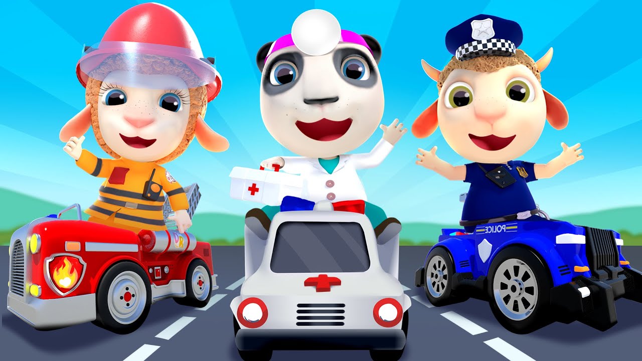 Rescue Team Racing | Firefigther, Doctor Panda and Police Officer ...