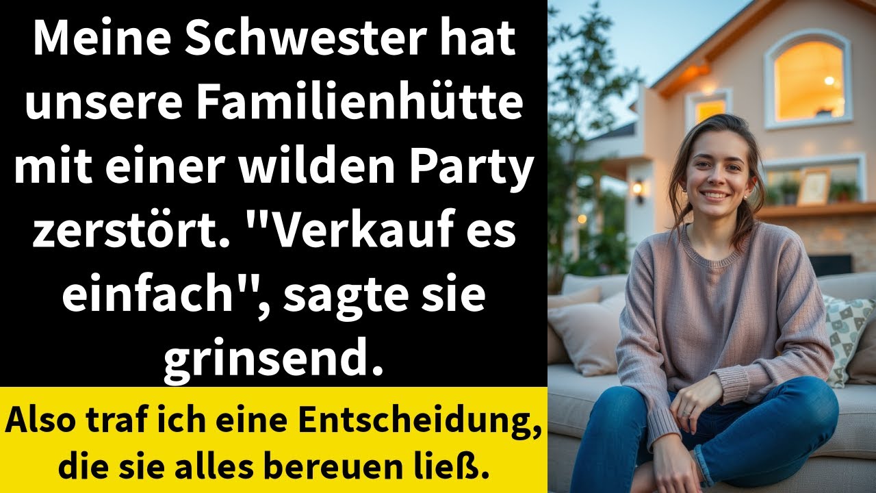 Meine Schwester hat unsere Familienhütte mit einer wilden Party ...