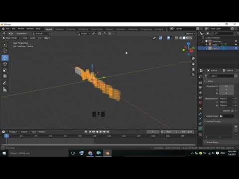 Lattice Deform animation in Blender.Lattice Modifier in Blender.How to ...