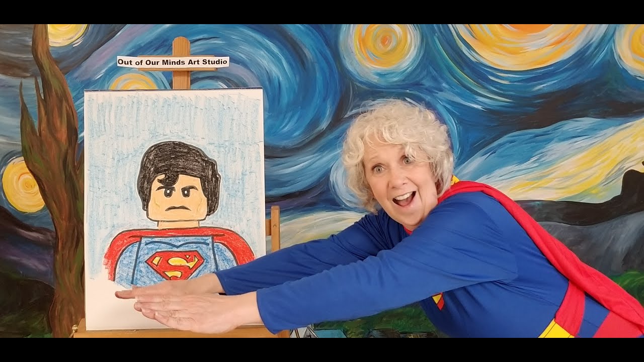 Art with Angela / Superman / Day #64 - YouTube