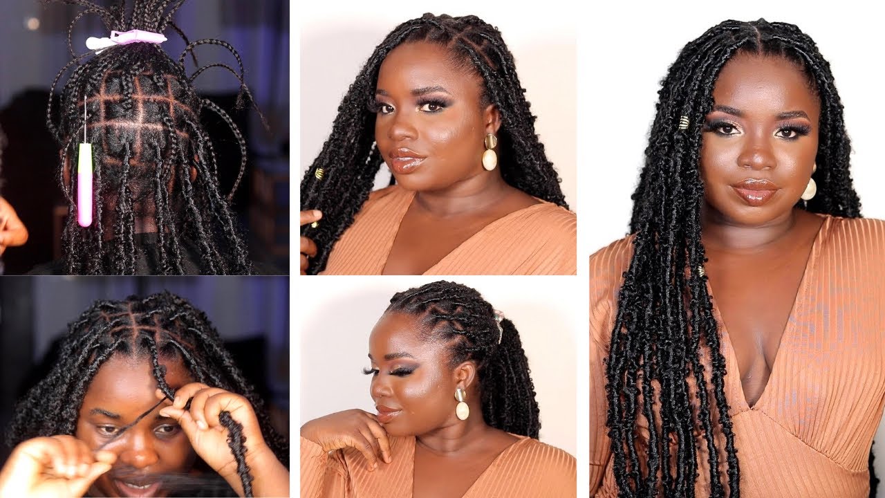 DIY EASY BUTTERFLY LOCS INSTALLATION | 30 INCHES LONG - YouTube