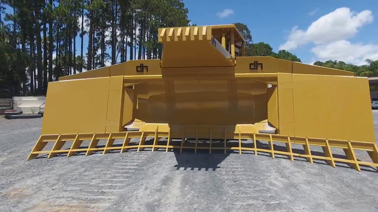 Dixie Holdings D7R II Dozer Stick Rake - YouTube