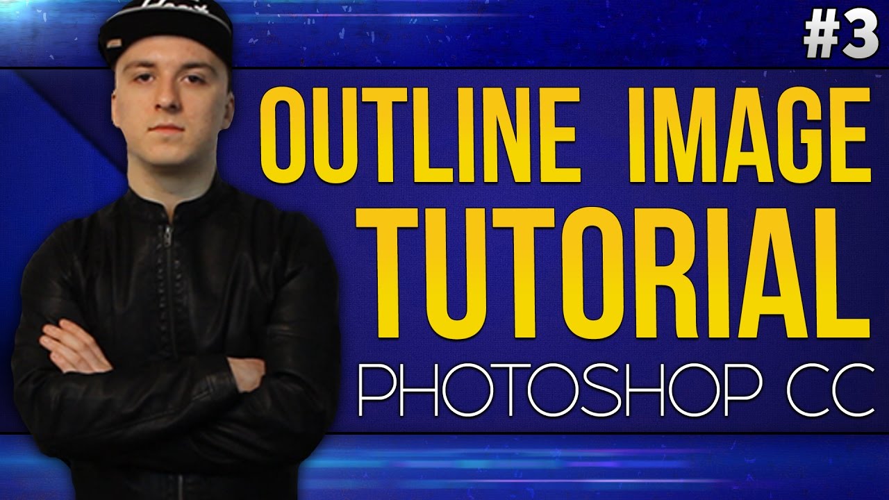How To Outline An Image EASILY! - Photoshop CC 2017 - Tutorial #3 - YouTube