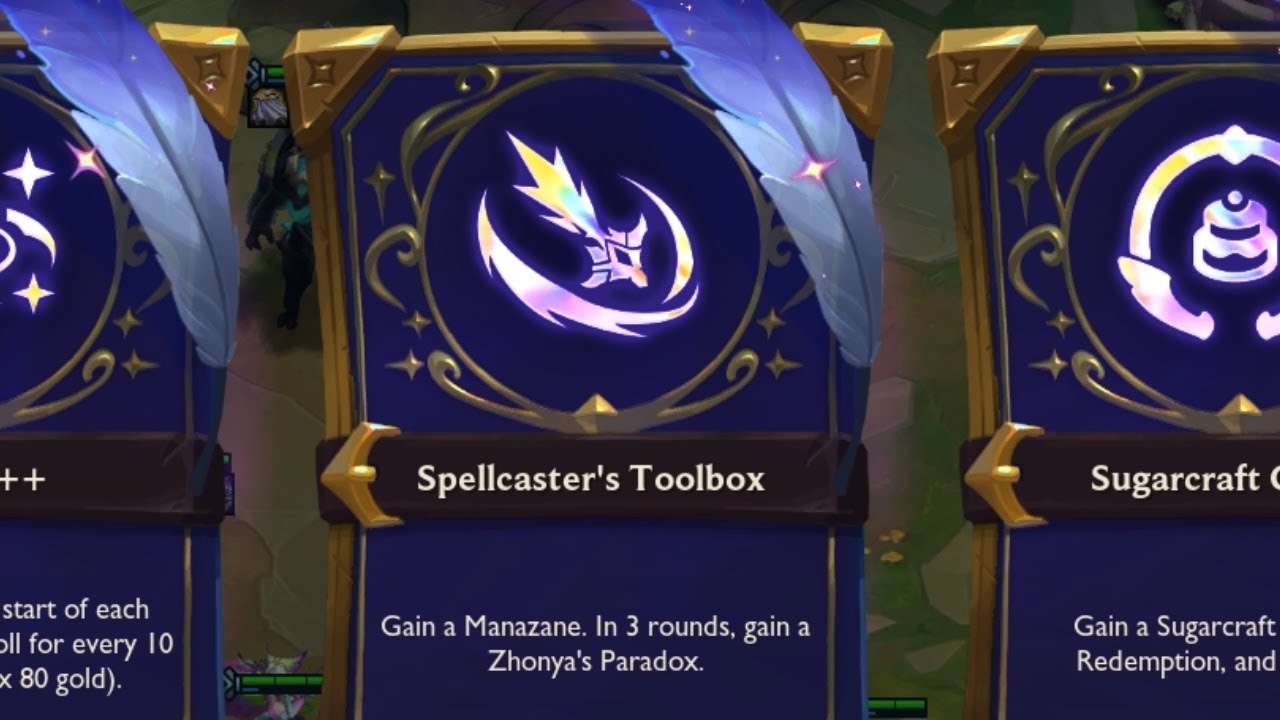 I played Mage and took Spellcaster's Toolbox Augment, and equipped ...