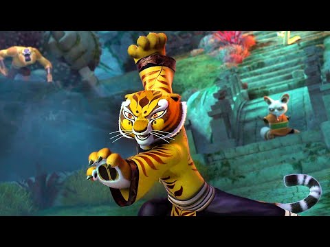 Batalla en el Palacio de jade - escena de pelea | Kung Fu Panda 3 | Clip en Español
