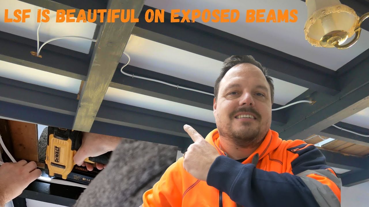 Installing LSF electrical cables in exposed beams ??? - YouTube
