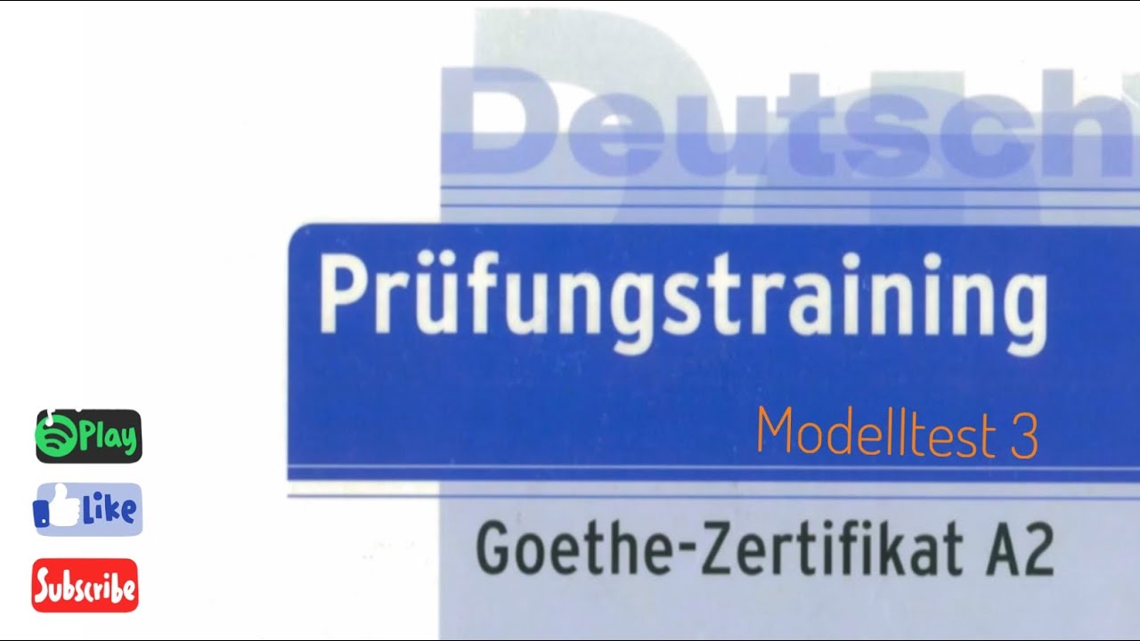 Prüfungstraining A2 : Hören : Modelltest 3 - YouTube