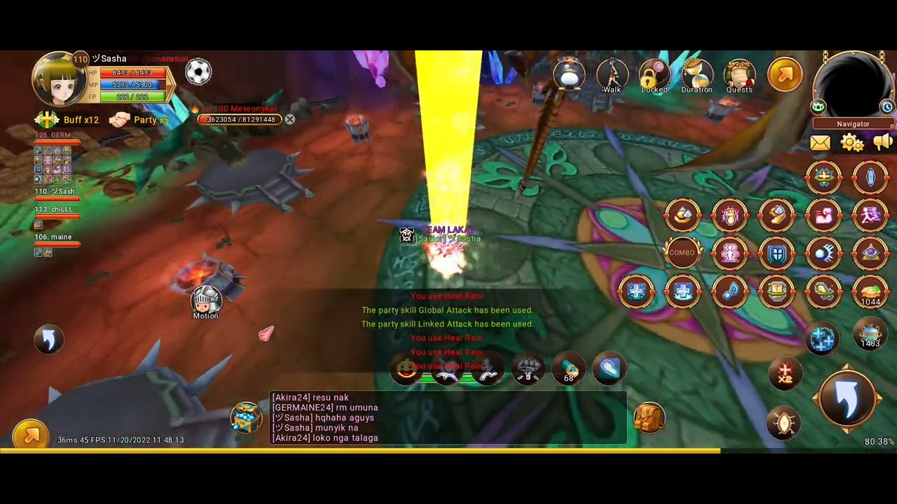 Flyff Universe- Team Lakay Guild 1st Meteonyker ( How to kill the ...