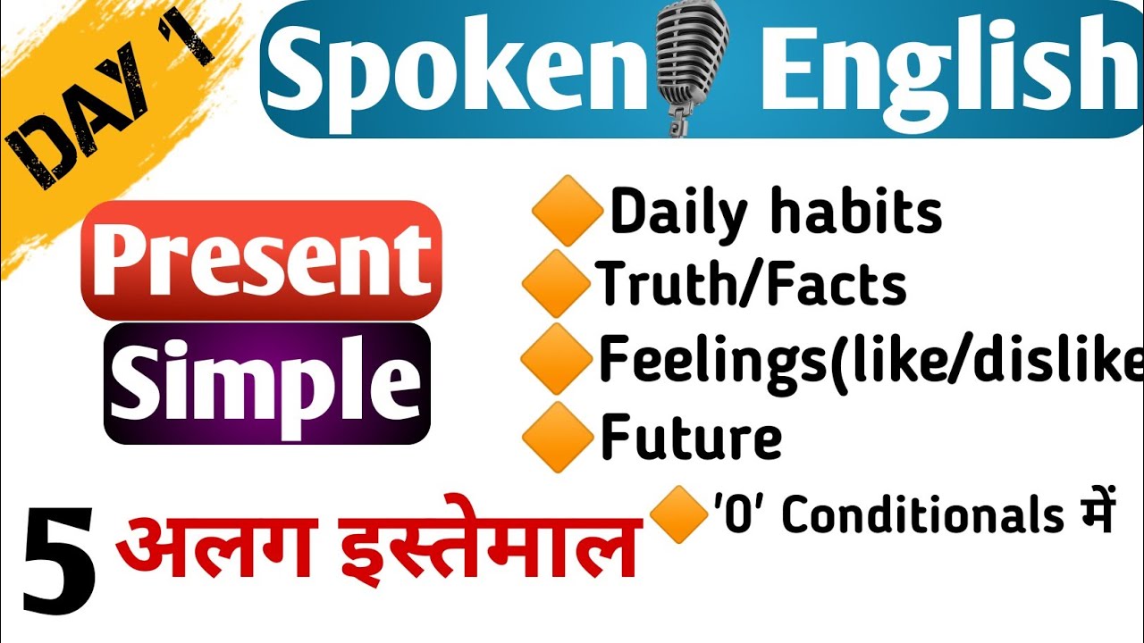 5 different use of present simple in daily life#grammar - YouTube